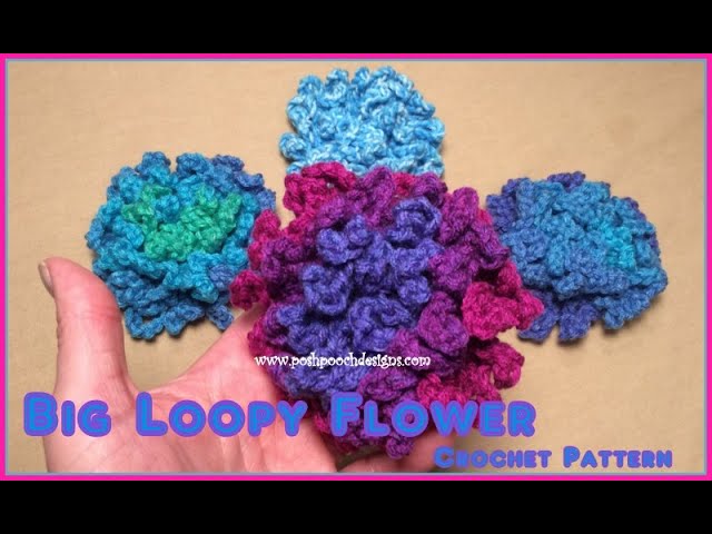 Loopy Flower Crochet Pattern Attic24: Triple Layer Flower