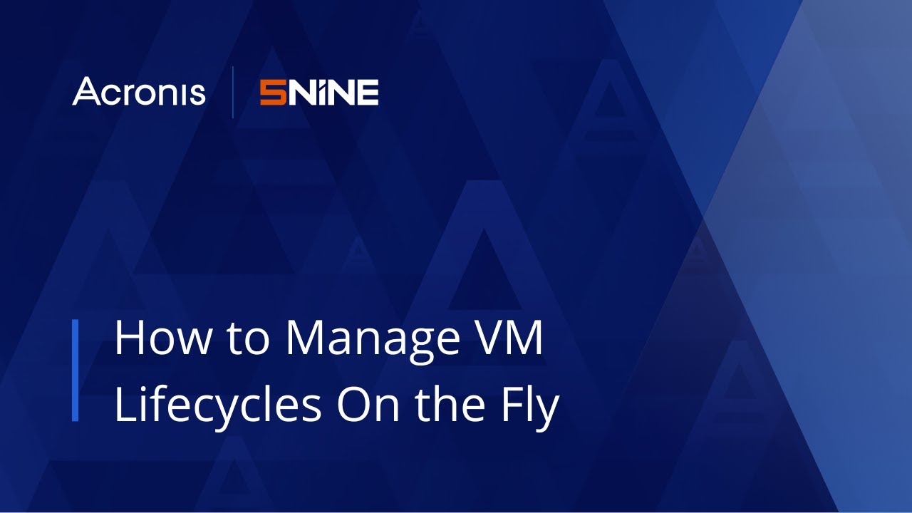 How to Manage VM Lifecycles On the Fly - YouTube