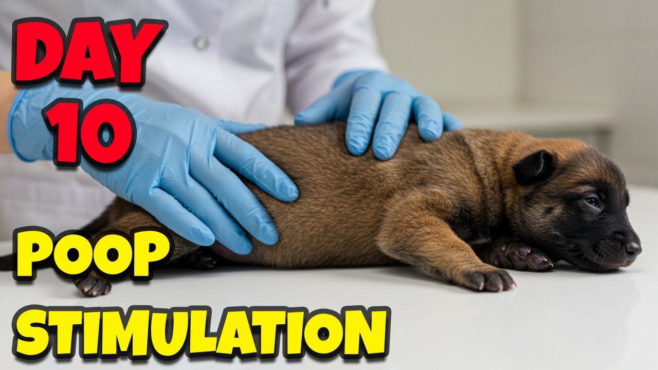 Day 10: The Poop Stimulation Routine for Belgian Malinois Puppies ...