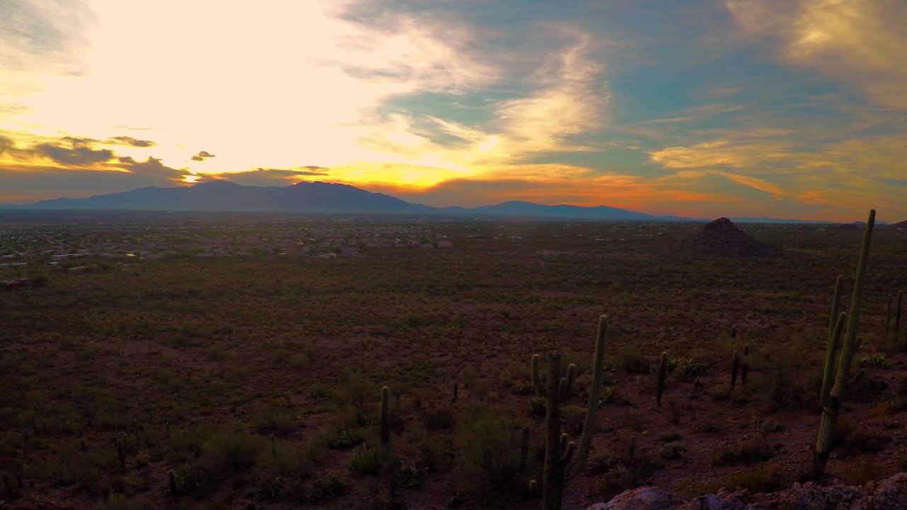 Sunrise over Tucson AZ - YouTube
