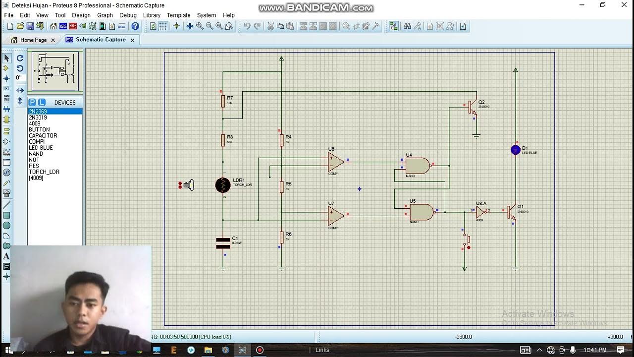 Rangkaian Alat Pendeteksi Hujan - YouTube