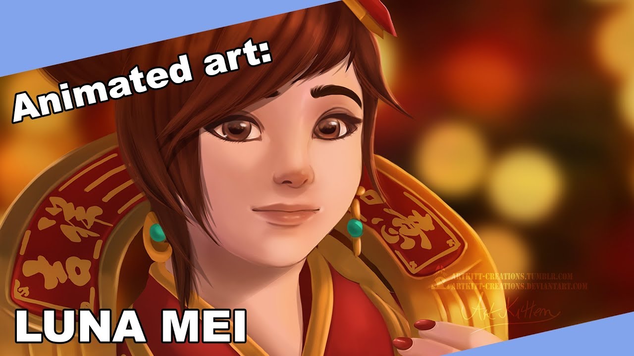 (Overwatch) Luna Mei - [Animated Art] - YouTube