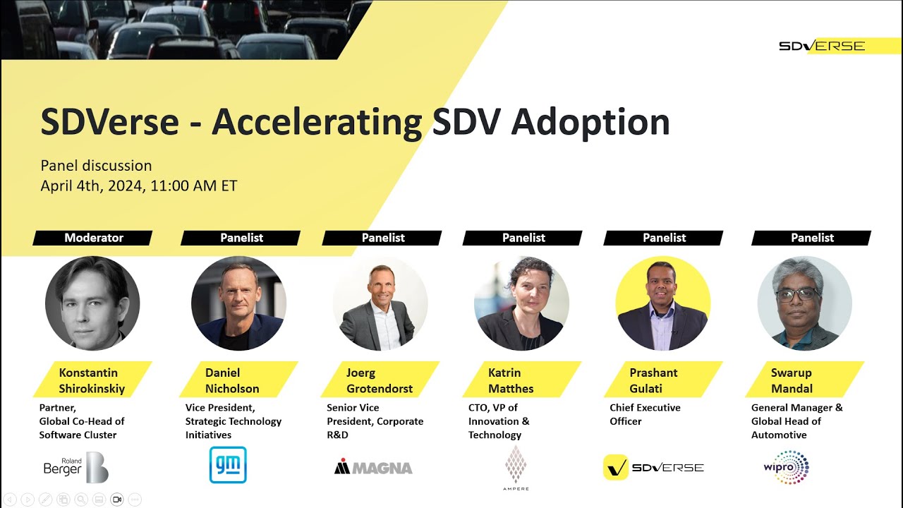 SDVerse panel discussion Pioneering the vehicle software marketplace ...
