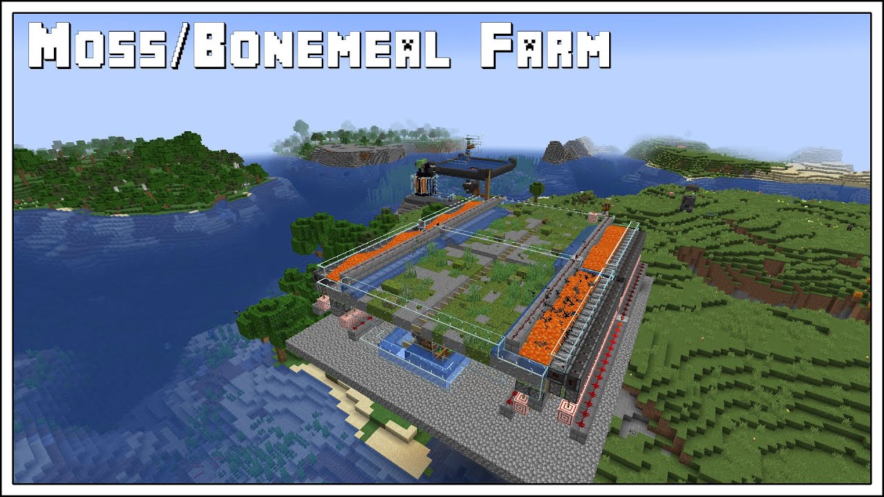 Moss-/ Bonemeal Farm - E13 | Another Day in Minecraft - No Mining - YouTube