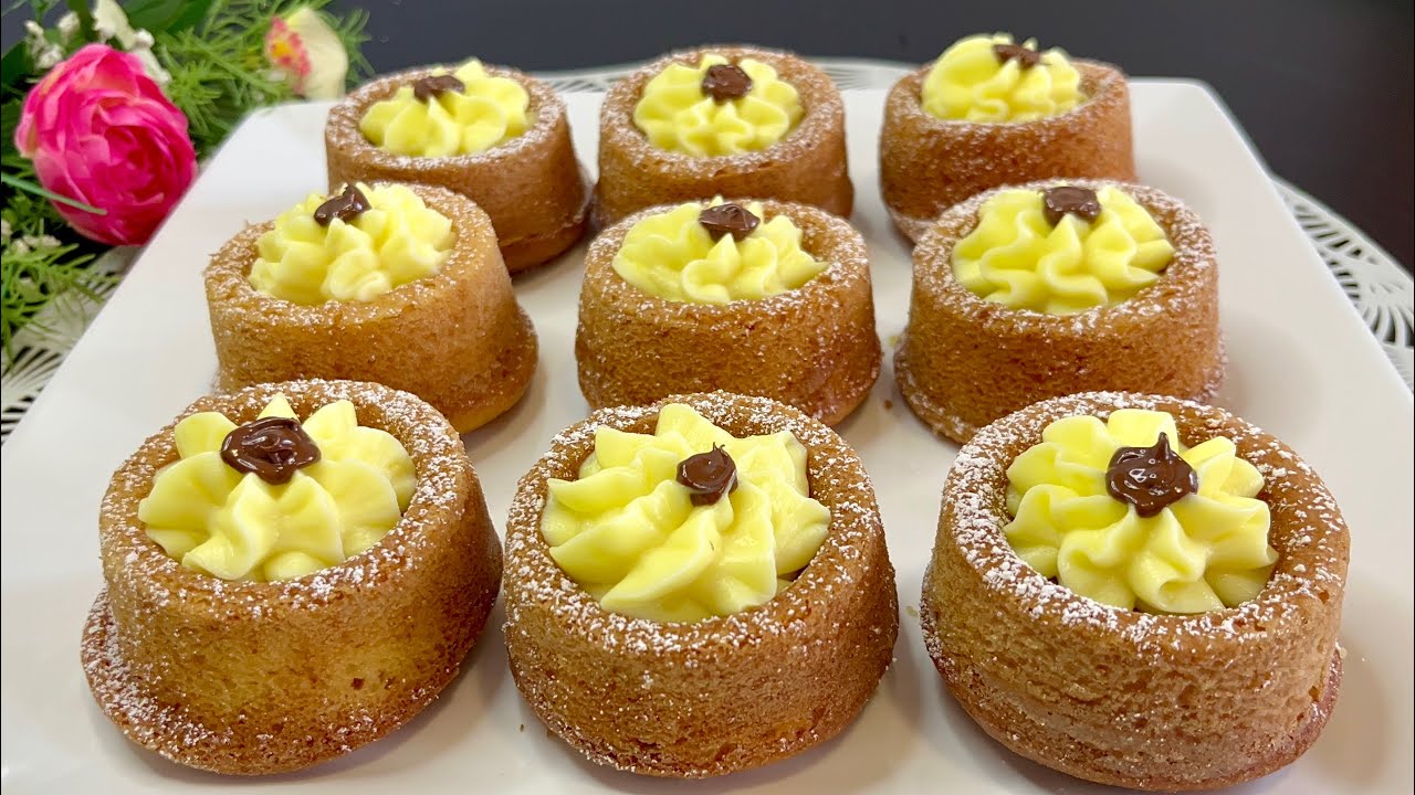 Mini torte morbidi e soffici! Così golose che spariscono in un attimo ...