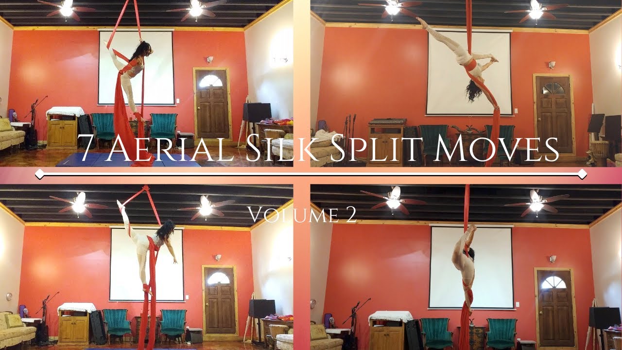7 Aerial Silk Split Moves Vol. 2 | Aerial Artistry Instructor - YouTube
