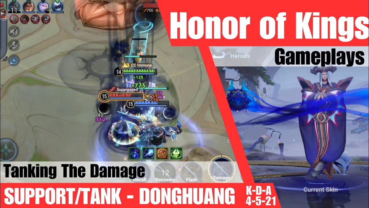 Honor of Kings - Donghuang Tanking the Damage | 4 Kills 21 Assist - YouTube