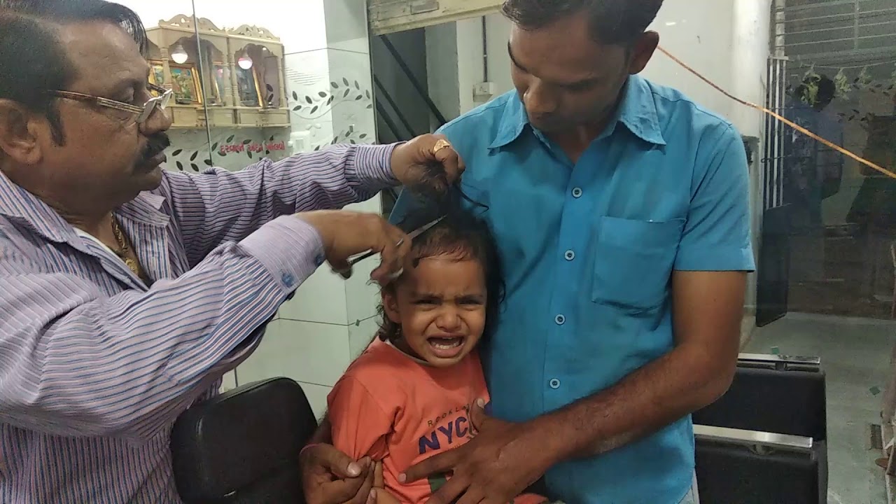 How baby crying | First Hair Cut of Baby Boy | Too much painful Video ...