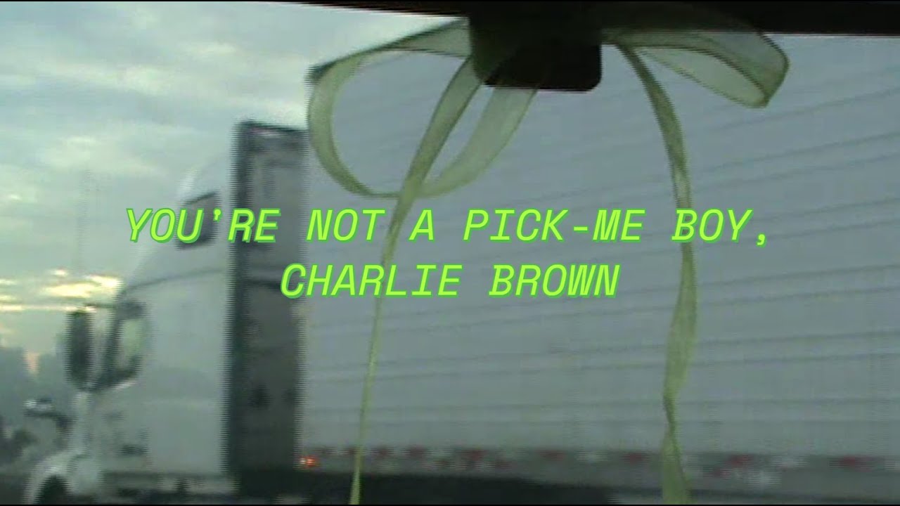 you're not a pick-me boy, charlie brown - YouTube