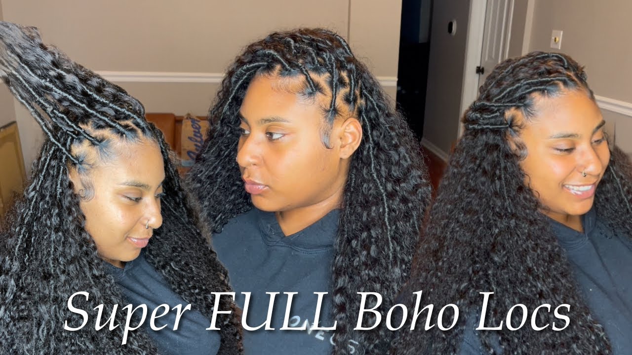Super FULL Boho Locs Tutorial | How To Add Curls To Locs | Ywigs - YouTube