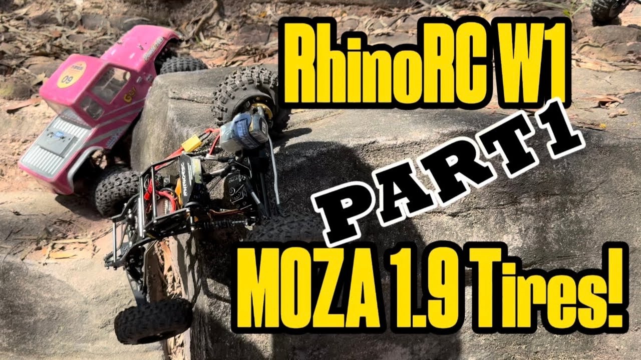 RhinoRC W1 RTR Crawler Rig with Moza 1.9 tires part 1 - YouTube