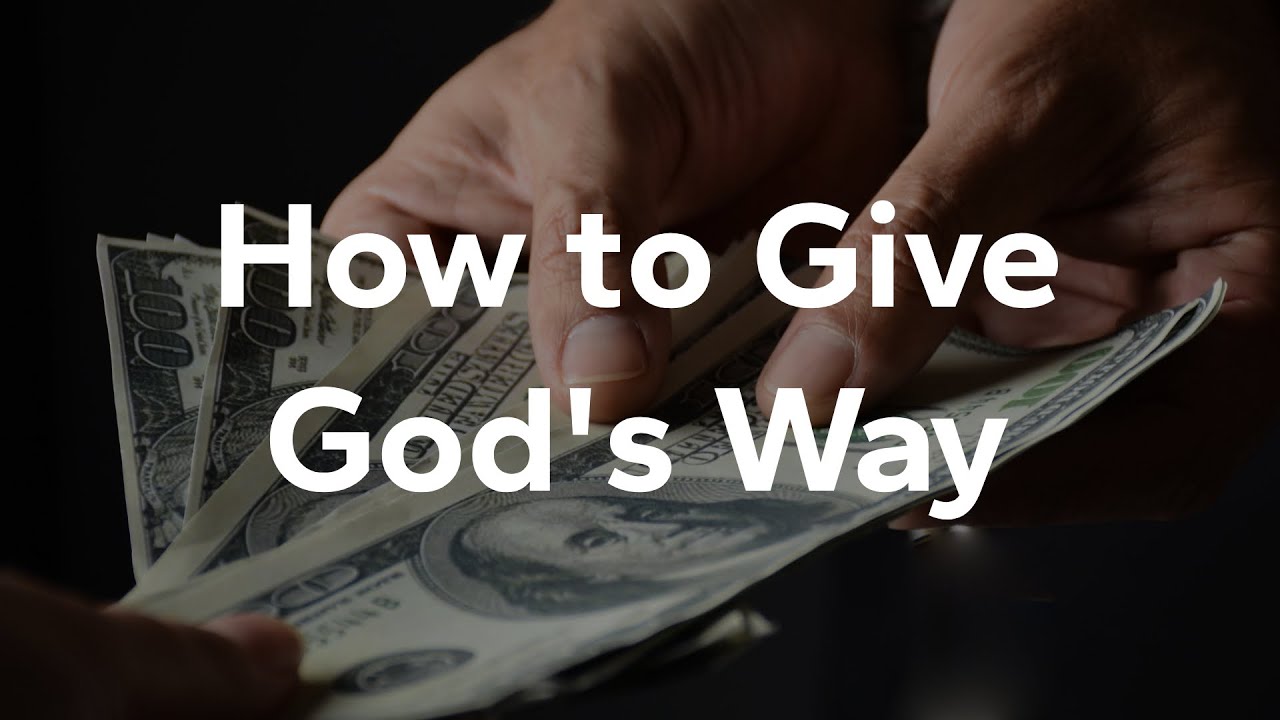 How to Give God's Way | Pastor Trevor Knight - YouTube