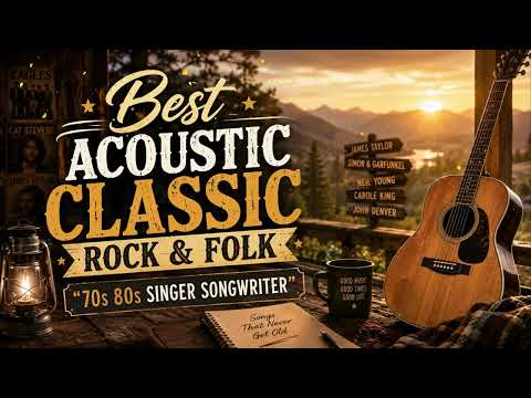 Best Acoustic Classic Rock & Folk 🎸 | 70s & 80s Singer-Songwriter Classics