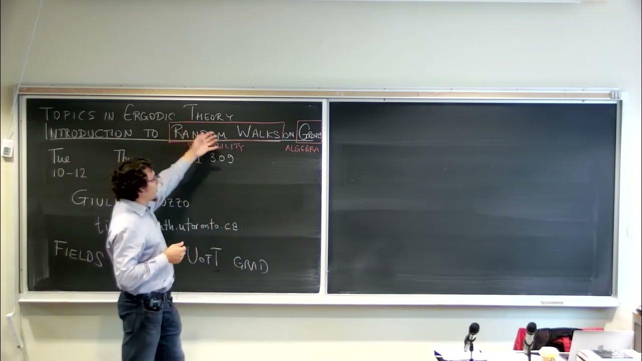 Lecture 01 | Introduction to Random Walks on Groups - YouTube