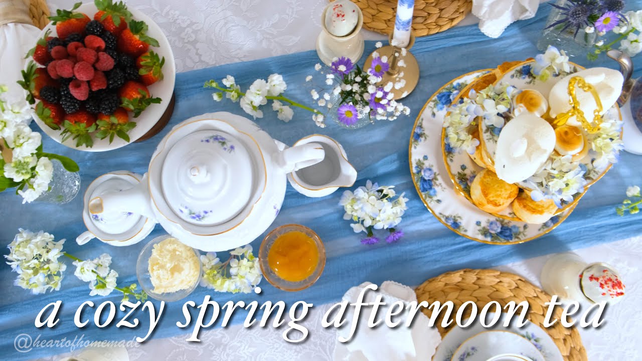 Cozy Spring Afternoon Tea Party | Planning, Recipes, Decor, Teas - YouTube