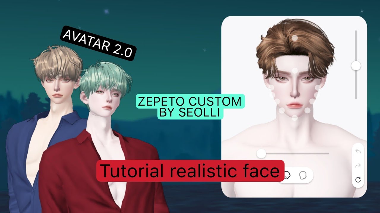 [ZEPETO] tutorial realistic avatar 2.0 male.ver - YouTube