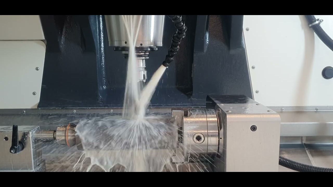 DMG MLG Trunnion pin final reaming. - YouTube