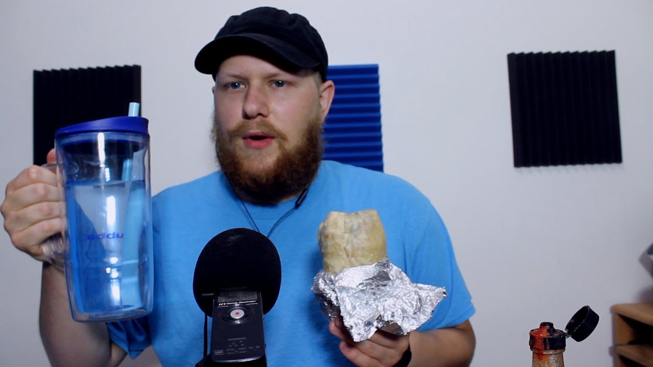[ASMR] Talking And Eating A Chipotle Burrito - YouTube