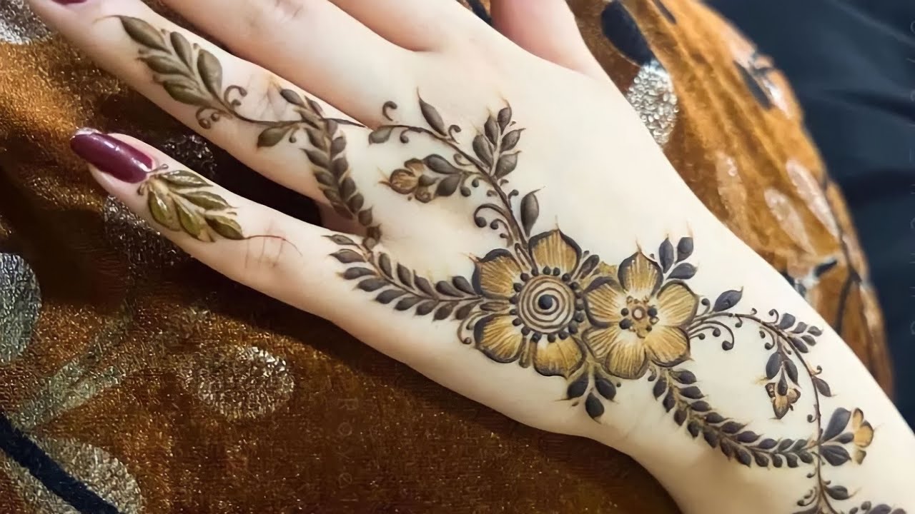 Latest Flower Arabic Mehndi Design Full Tutorial By Rahul - YouTube