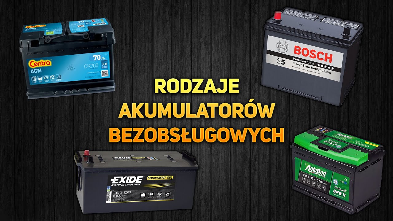 RODZAJE AKUMULATORÓW BEZOBSŁUGOWYCH - YouTube