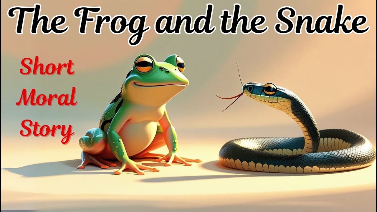 Learn English Through Story | The Frog and the Snake | Moral Stories In ...