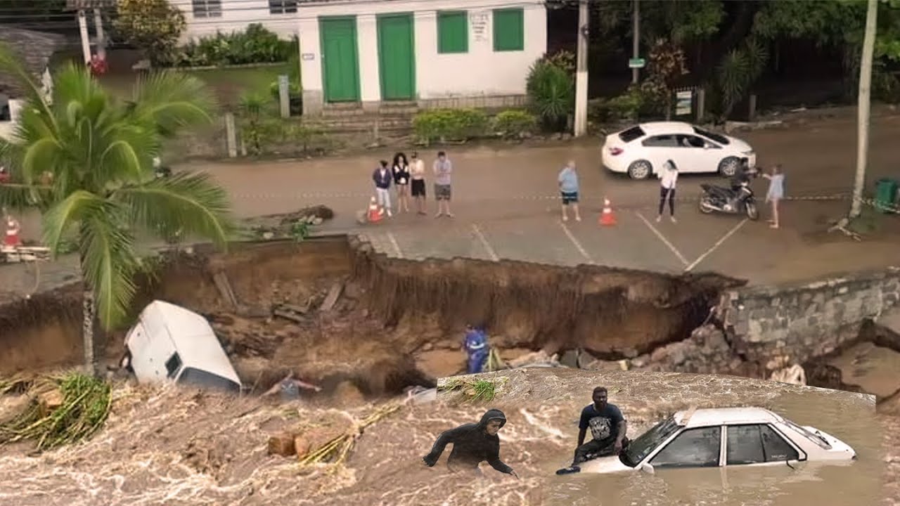 IT'S NATURE'S WRATH! Heavy rain caused floods and landslides in brazil ...