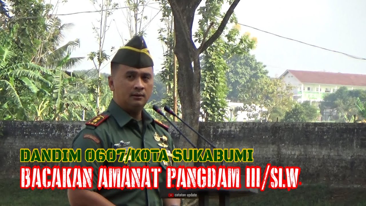 LETKOL INF YUDHI (DANDIM 0607/KOTA SUKABUMI) IRUP UPACARA 17-09-2023 DILANJUTKAN JAM KOMANDAN ...
