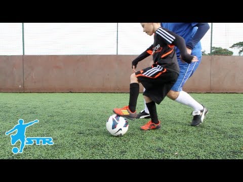 Learn Fake turn and lose defender Football skills kids - LittleSTRs ...