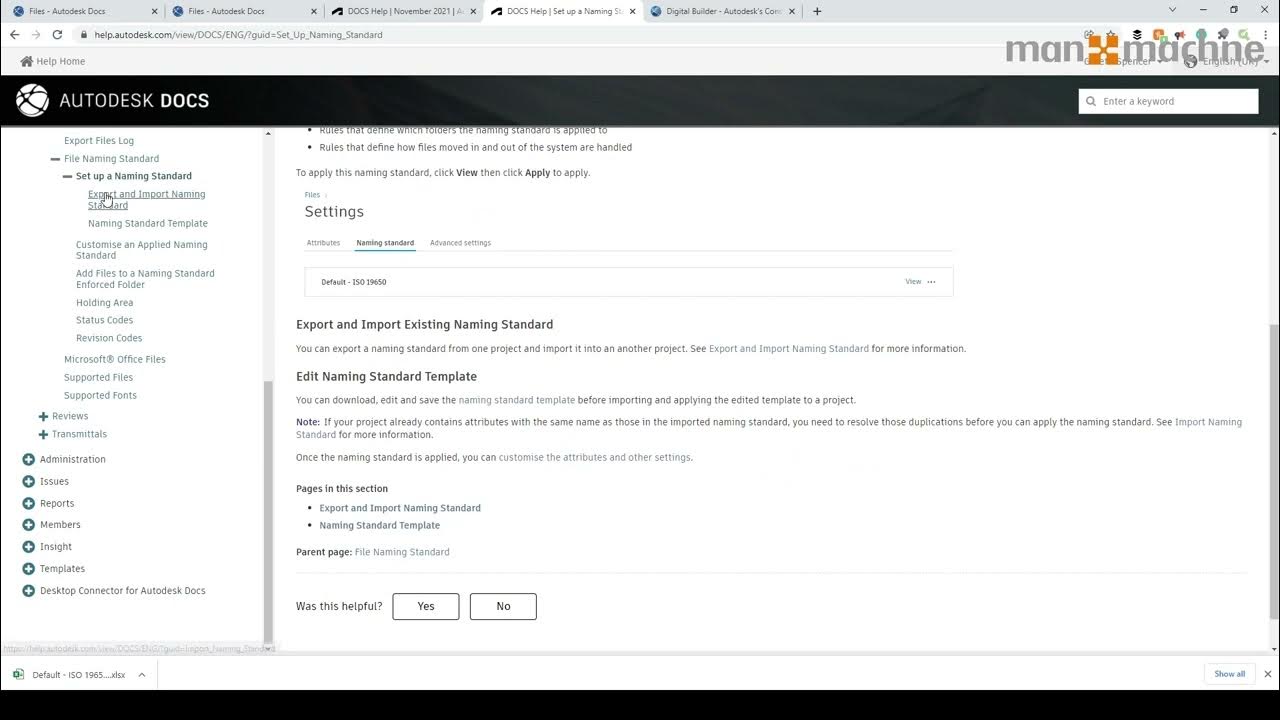 Autodesk Docs ISO 19650 Naming Containers Update - YouTube