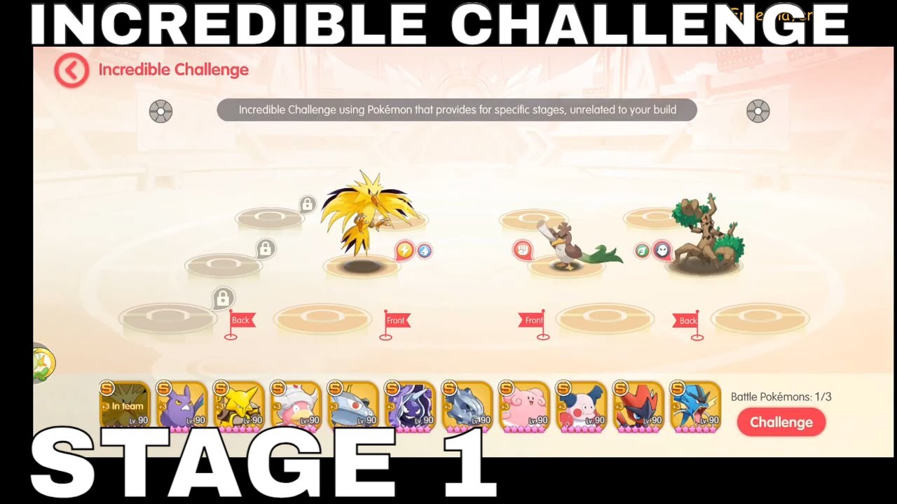 ANNIVERSARY | INCREDIBLE CHALLENGE | STAGE 1 FIRST MEET! FARFETCH'D ...