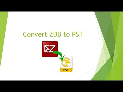 Convert ZDB to PST