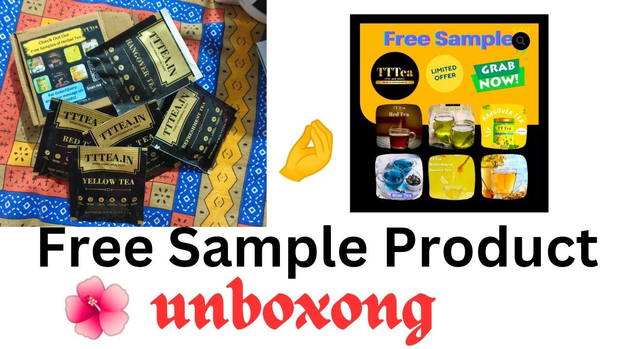 Free Sample Product Unboxing | Top 6 different tea Samples 🤌| #free # ...