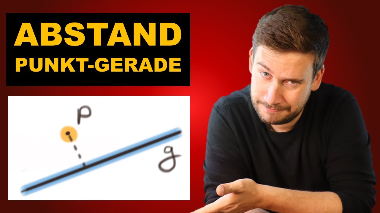 How to Mathe Abi 22: Abstand Punkt - Gerade | Vektorrechnung - YouTube