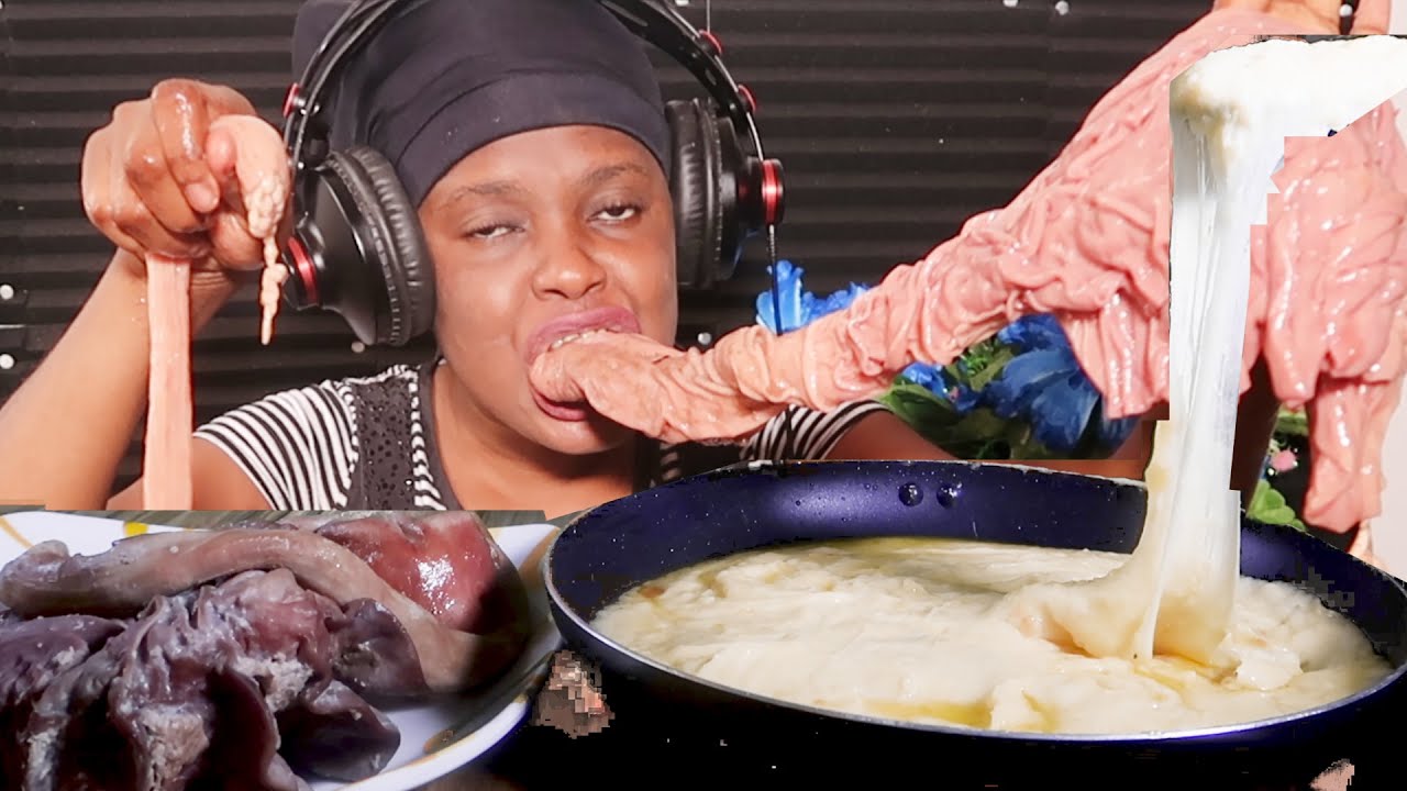 ASMR MUKBANG NO TALKING STRETCHY CHEESE & LARGEST INTESTINE MUKBANG ...