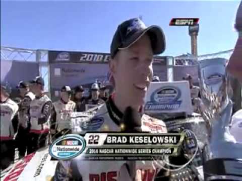 Brad Keselowski Is The 2010 NASCAR Nationwide Series Champion!!! - YouTube
