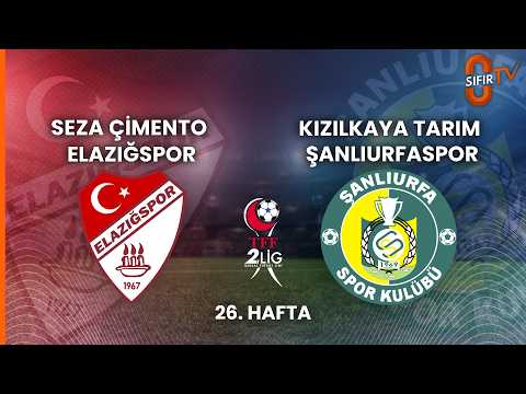 SEZA ÇİMENTO ELAZIĞSPOR - KIZILKAYA TARIM ŞANLIURFASPOR