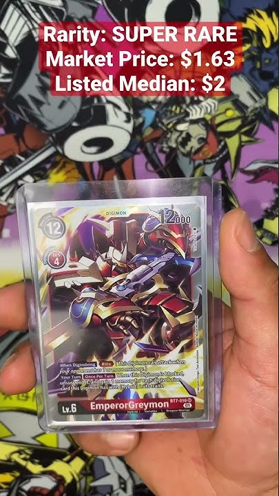 EmperorGreymon BT7-016 SR #digimoncardgame - YouTube