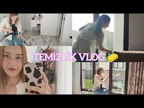 TEMİZLİK VLOG | Yatak Odası Temizliği 🧽 | Camlar Silindi ✅ | Temizlik Motivasyon | Çilekli Pasta 🍰