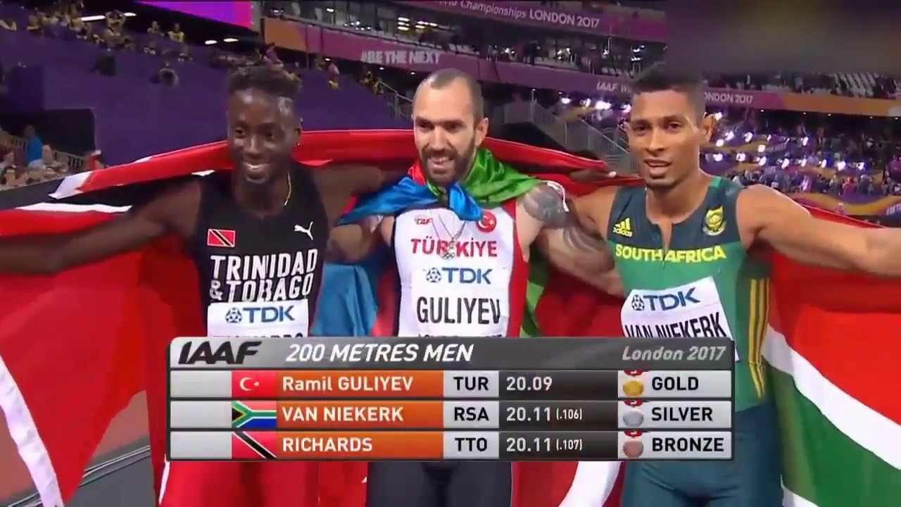Ramil Guliyev - World Athletics Championships (Men's 200 m Final ...