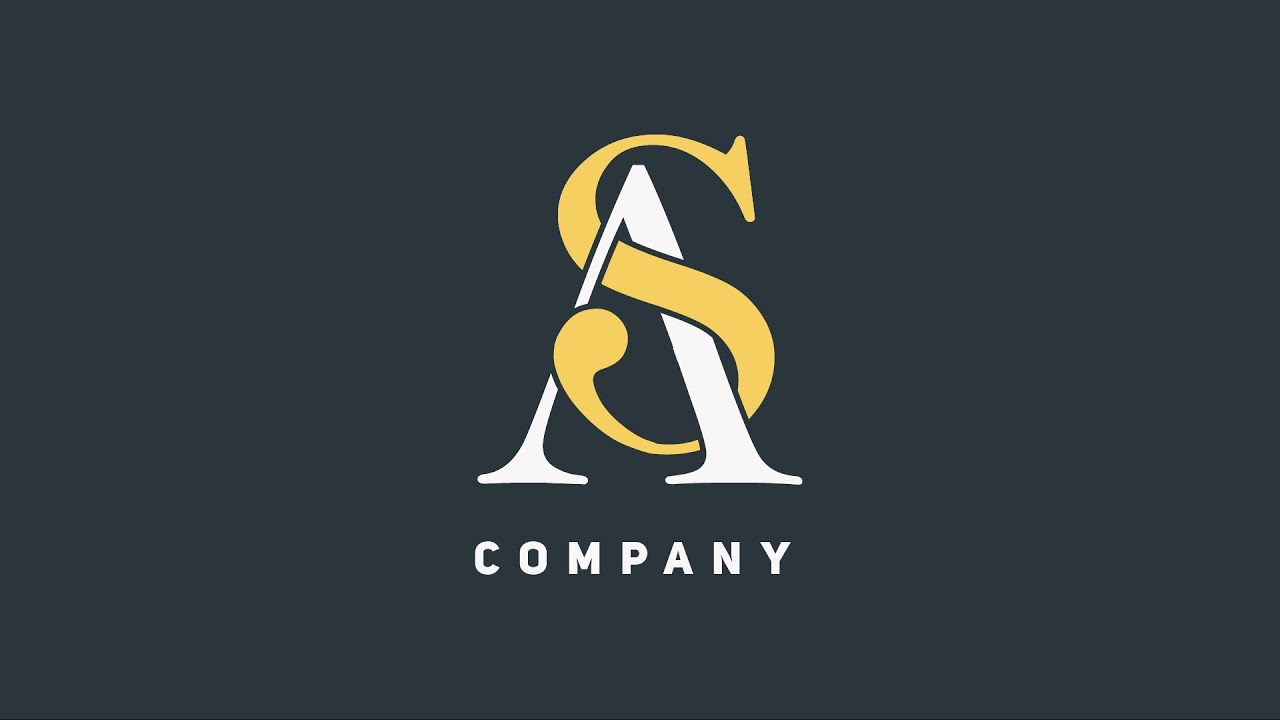 Crafting Brilliance: AS Letter Logo Design in Adobe Illustrator - YouTube