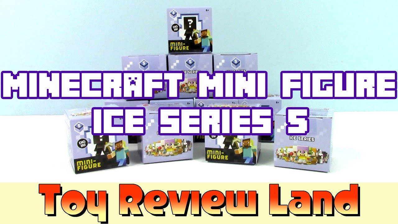 Minecraft Mini Figures Series 5 Ice Series Blind Boxes Unboxing And ...