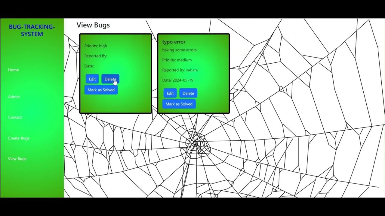 Bug Tracking System using react and express js - YouTube