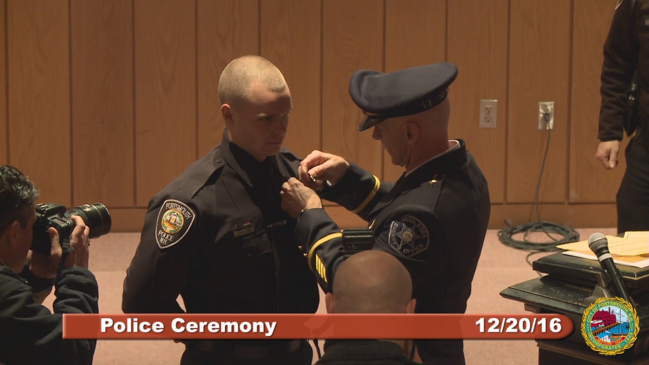 Portsmouth Police Swearing-In Ceremony - YouTube