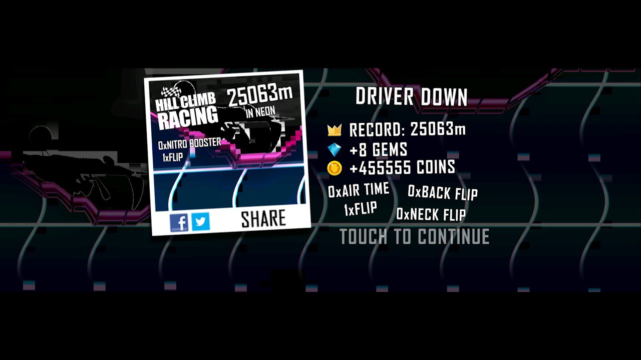 Hill Climb Racing Air Car + Neon 25063 WR - YouTube