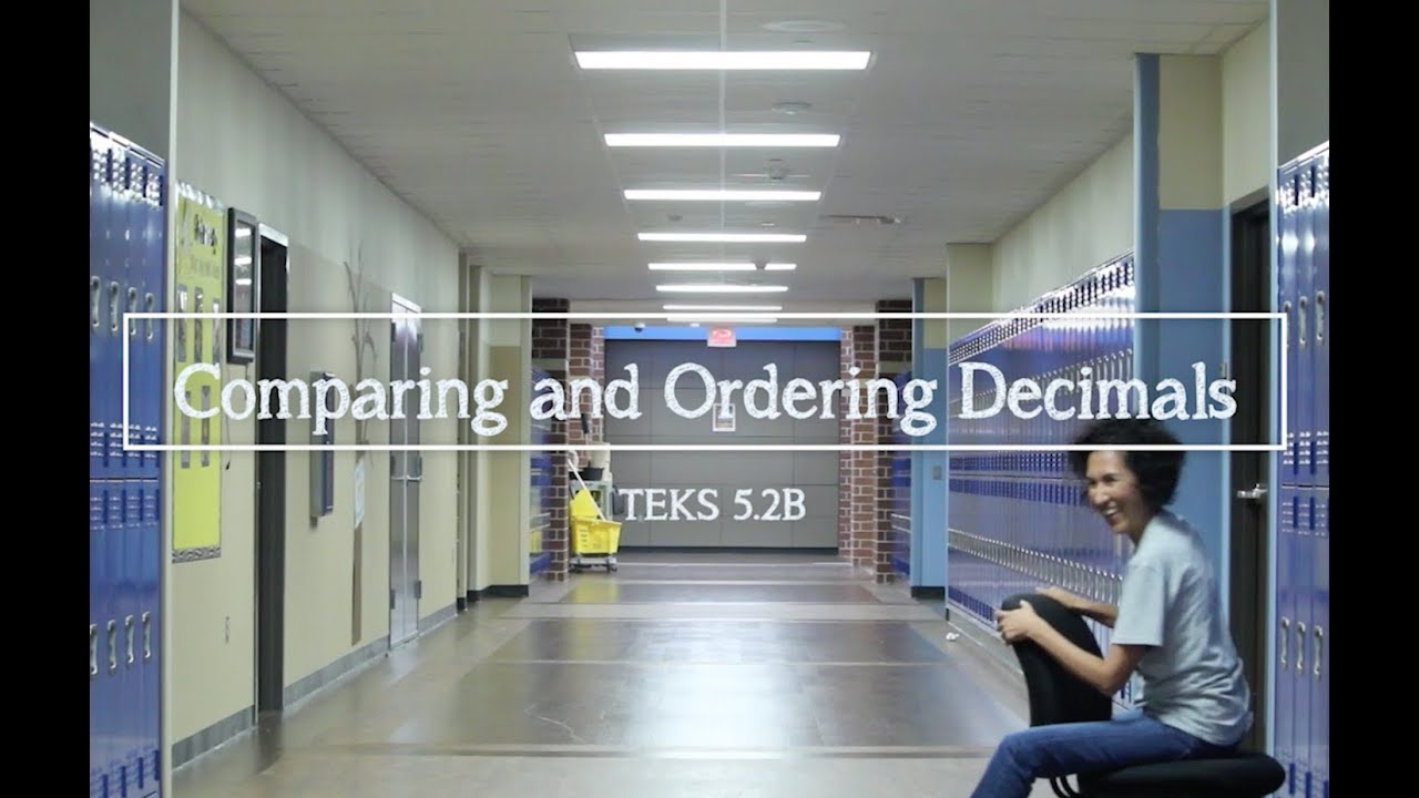Grade 5 Comparing and Ordering Decimals TEKS 5.2B - YouTube