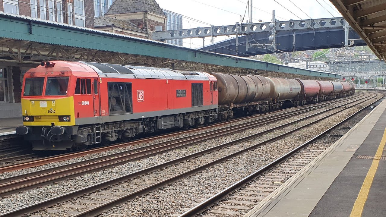 epic tones and trains at Newport including 60040,66614,66568,66041 ...