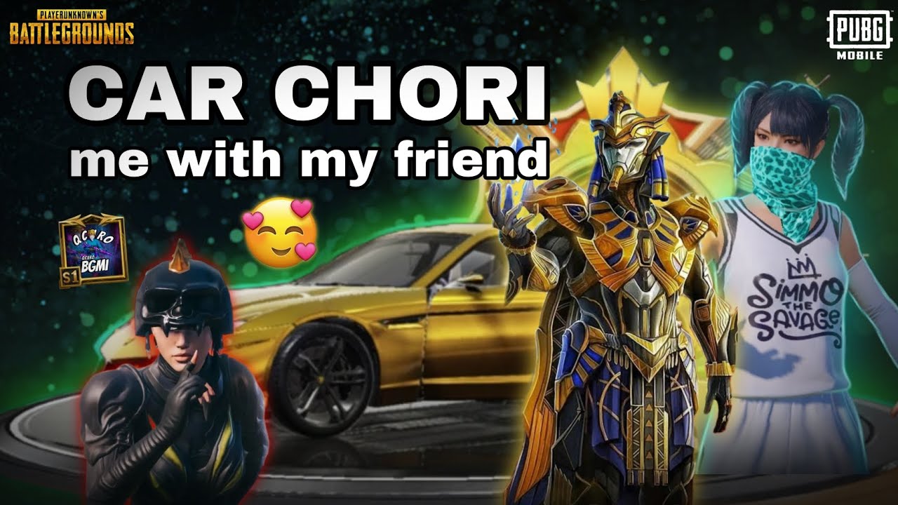 BGMI RICH CAR'S CHORI 😁 | ME WITH MY FRIEND 😎 | SAMSUNG A1,A2,A3,A4,A5 ...
