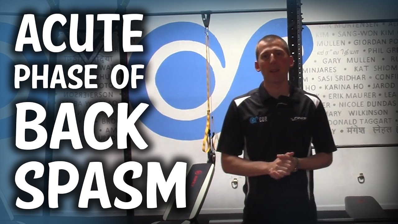 Acute Phase of a Back Spasm - YouTube