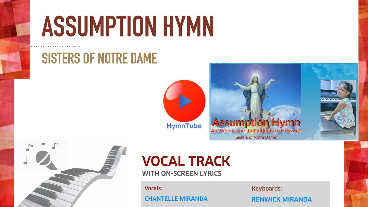 Assumption Hymn - Ah who is she that mounts to Heaven | Chantelle ...