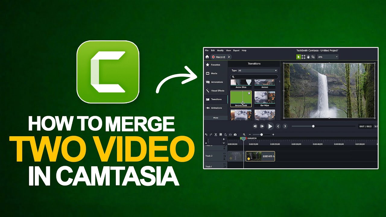 How to Merge Multiple Videos in Camtasia | Camtasia Beginner Tutorial - YouTube
